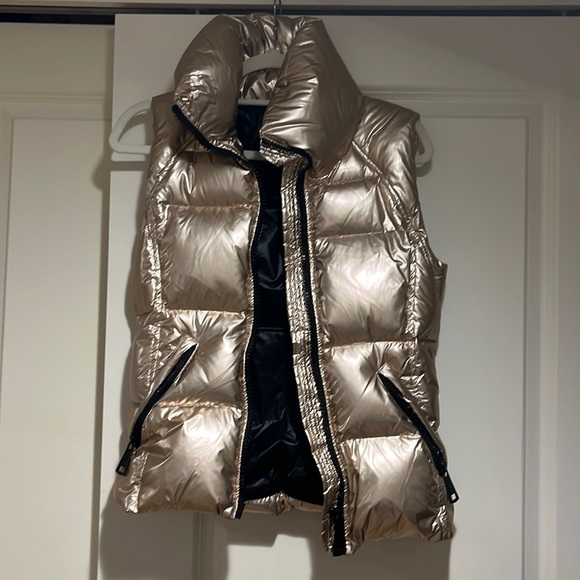 SAM. | Jackets & Coats | Sam Gold Metallic Puffer Vest | Poshmark